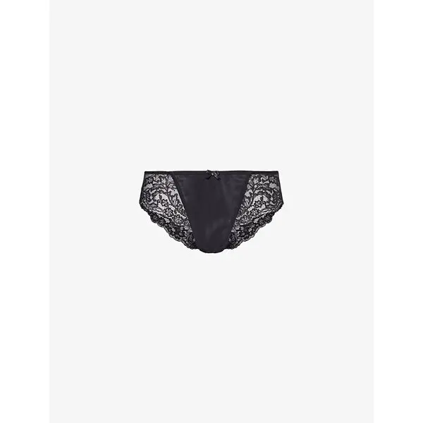 Panache Ana Brazilian Mid-rise Stretch-lace Briefs