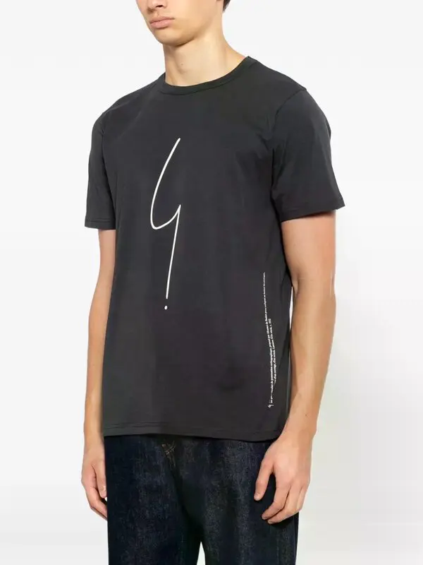 AGNES B. Short Sleeves Irony T-shirt - Grey