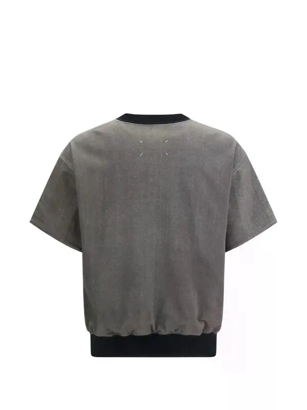 MAISON MARGIELA Logo-print Short-sleeved Sweatshirt