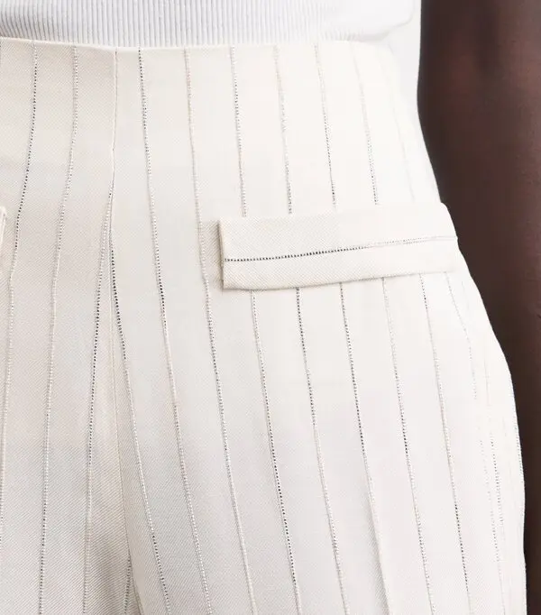 Sandro Sequinned Stripe Trousers