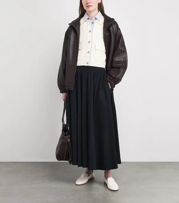 Sandro Wool-blend Cardigan With Contrast Trim