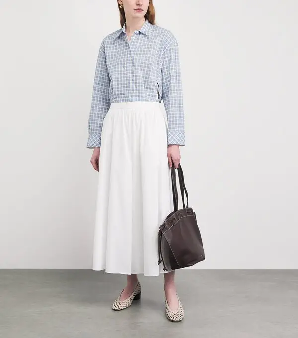 Sandro Cotton Check Shirt - Blue