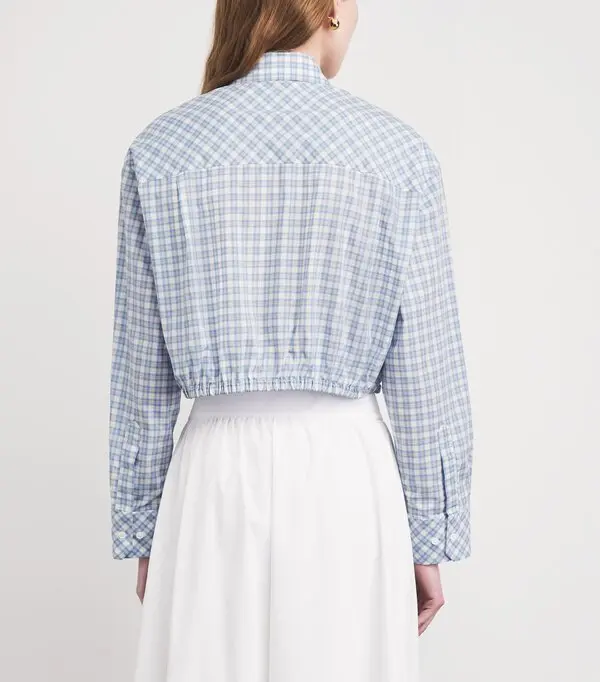 Sandro Cotton Check Shirt - Blue