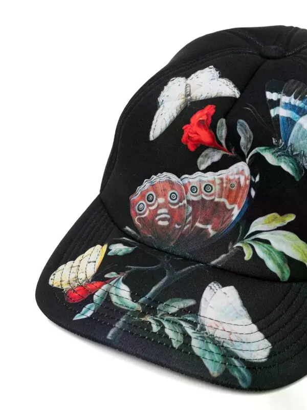 Undercover Butterfly-print Cap - Black