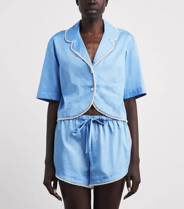Sandro Cotton Embellished Shirt