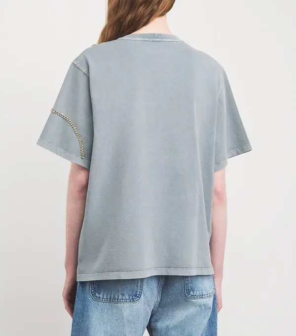 Sandro Cotton Embellished T-shirt