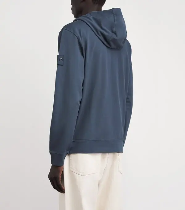 Stone Island Cotton-blend Ghost Zip-up Hoodie