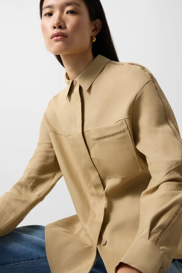 Bogner Catrina Linen Blend Blouse