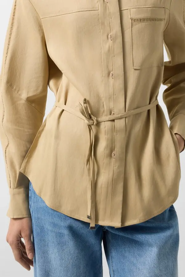 Bogner Catrina Linen Blend Blouse