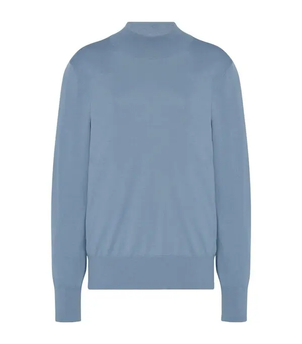 THE ROW Nari Sheep Wool Sweater - Blue
