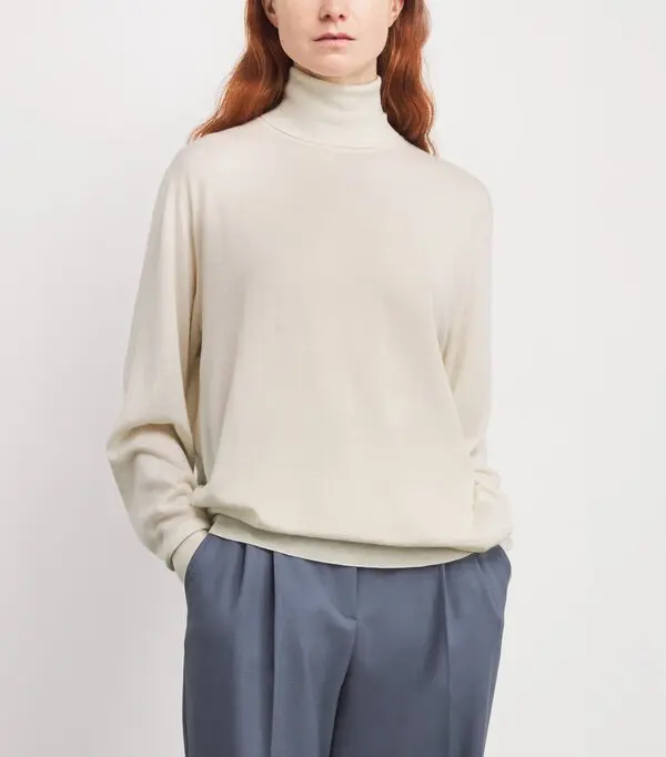 THE ROW Nabari Cashmere Rollneck Sweater