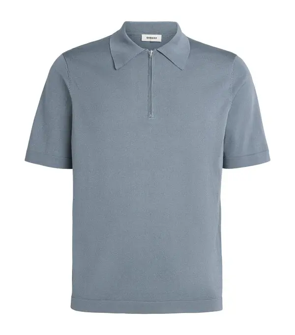 Sandro Zip-up Polo Shirt