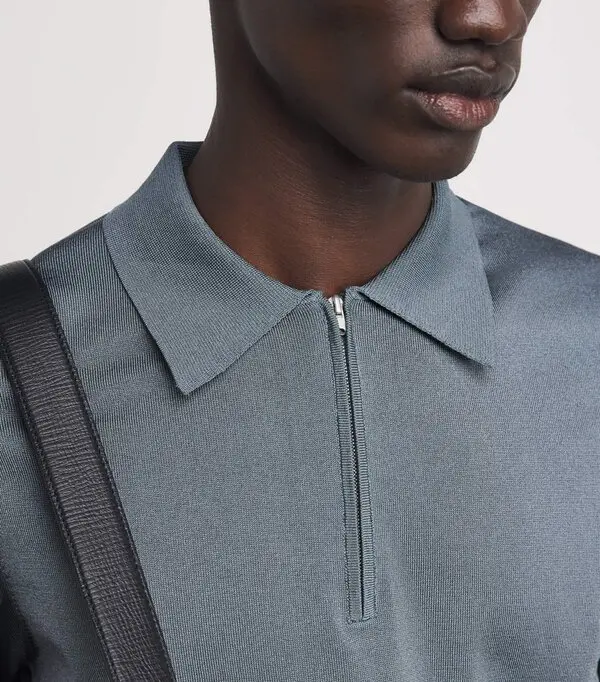 Sandro Zip-up Polo Shirt