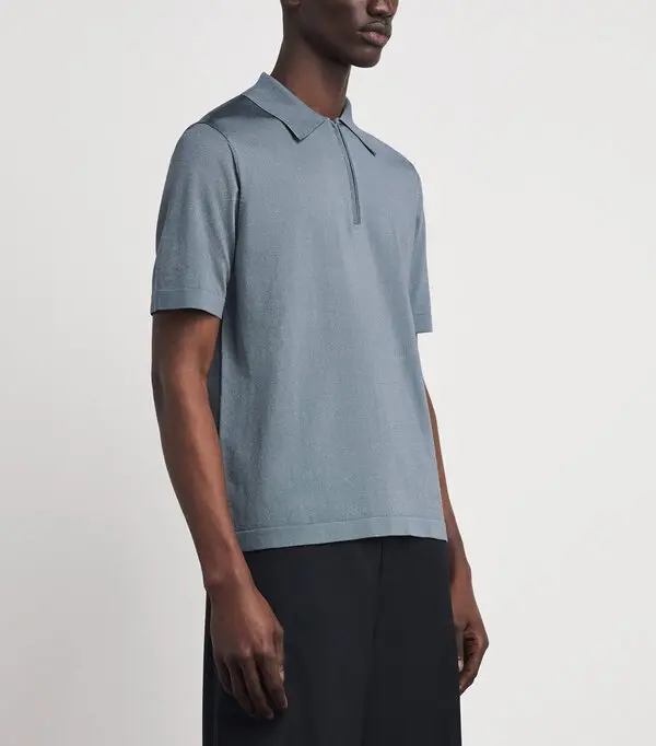 Sandro Zip-up Polo Shirt