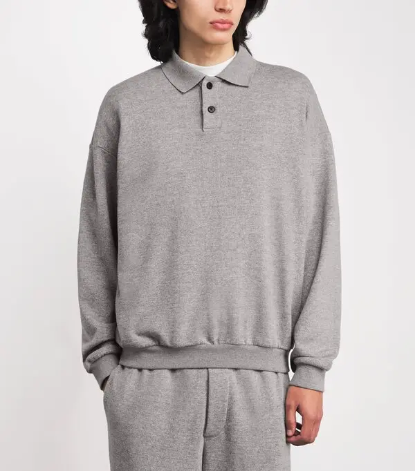 THE ROW Ry Cotton Collared Sweater