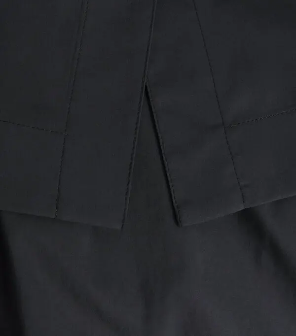 Theory Poplin Boat-neck Midi Dress