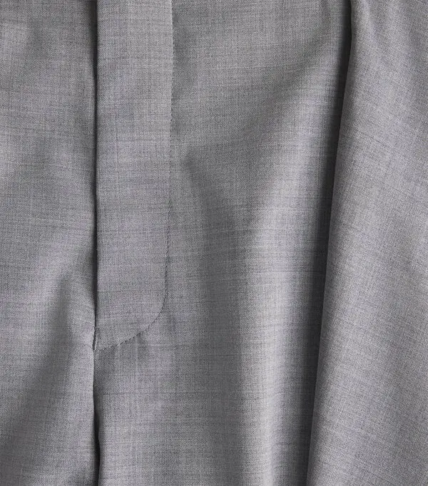 Comme Des Garçons Wool-blend Pleated Chino Shorts