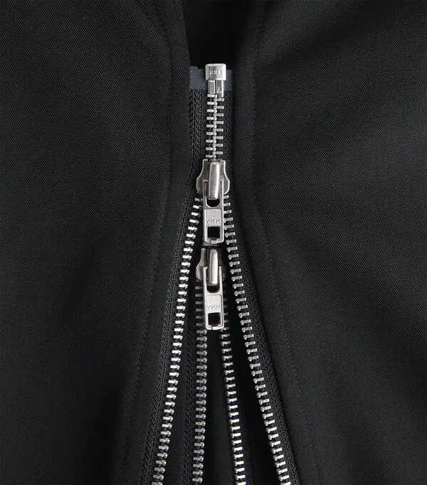 Comme Des Garçons Wool Zip-detail Trousers