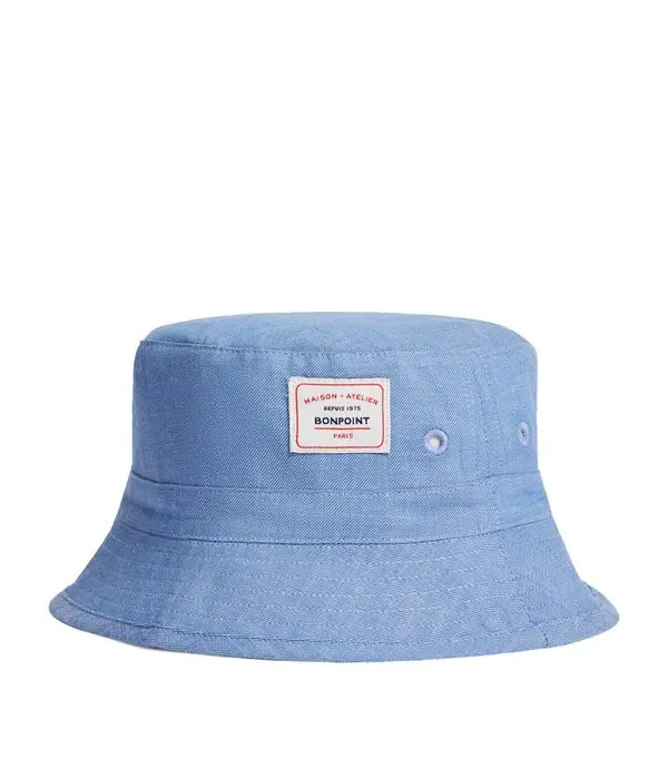 Bonpoint Cotton Bucket Hat - Blue
