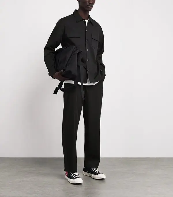 FRAME Cotton Straight Trousers