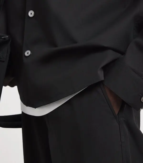 FRAME Cotton Straight Trousers