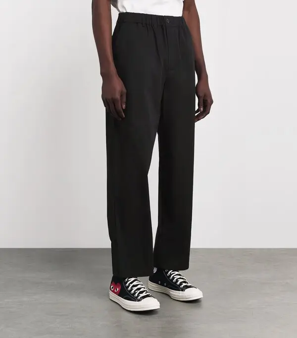 FRAME Cotton Straight Trousers