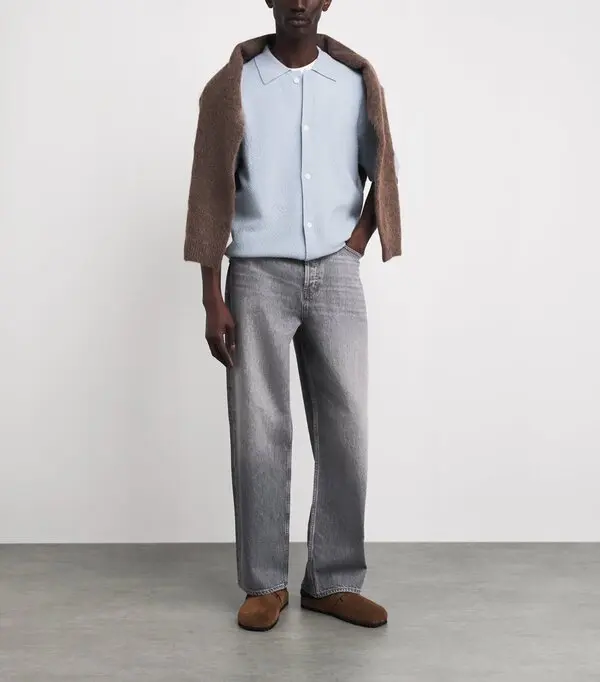 FRAME Wool Short-sleeve Cardigan