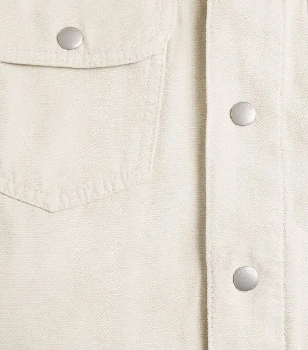 FRAME Cotton Canvas Trucker Jacket