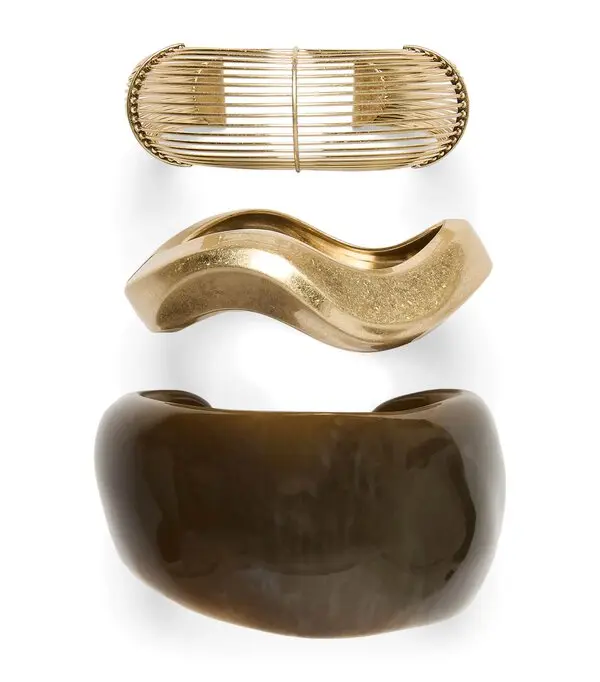 Marina Rinaldi Metal And Resin Bracelets - Yellow