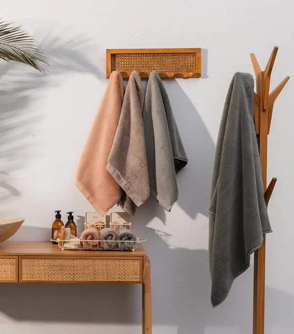 HAMAM Organic Cotton Olympia Bath Towel - Grey