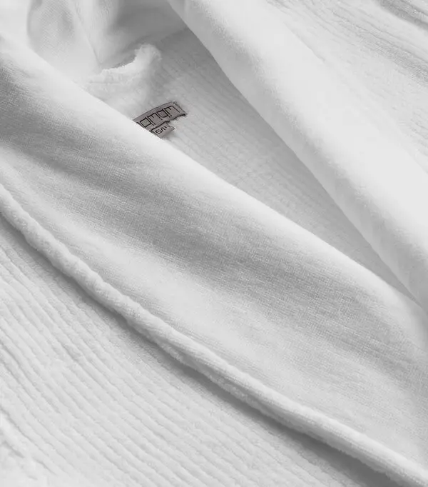 HAMAM Organic Cotton Raya Bathrobe - White