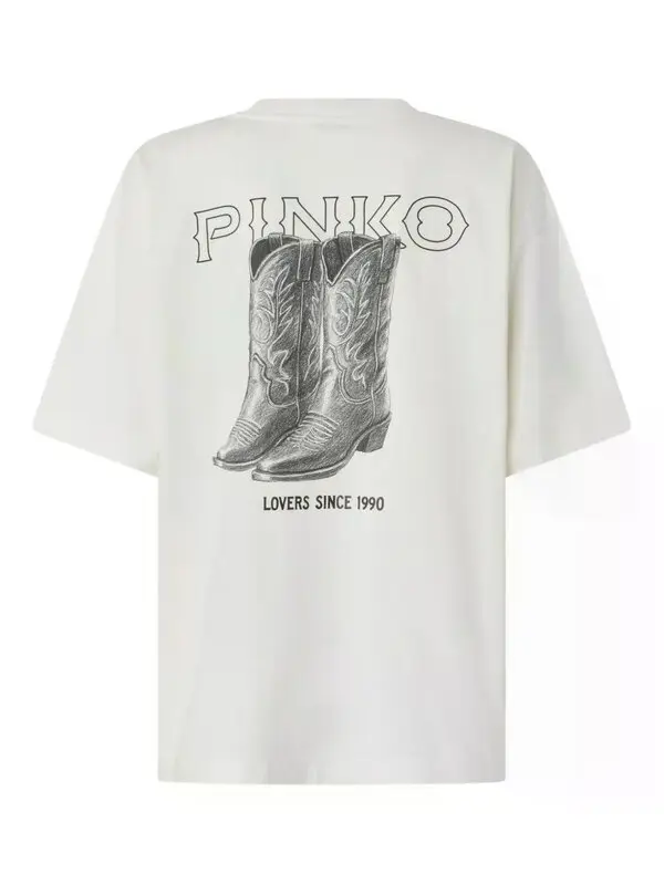 Pinko Graphic T-shirt - Neutrals