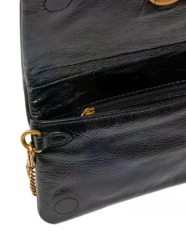 Pinko Mini Love Bag Click Crossbody Clutch Bag - Black