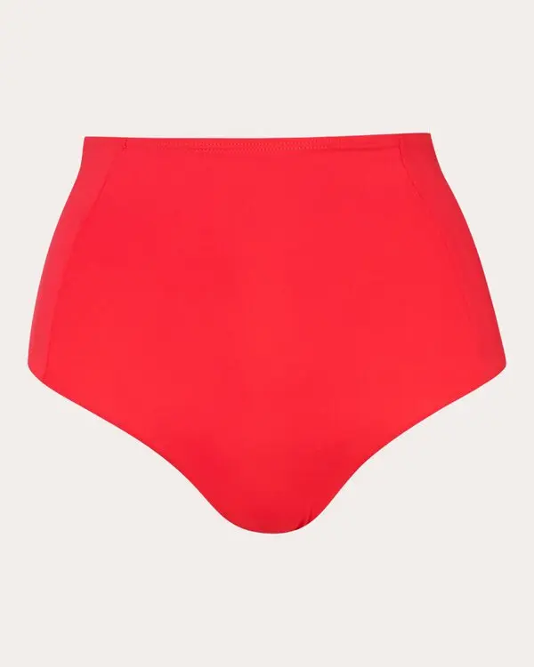 VERDELIMON Banes High-waist Bikini Bottom - Cherry