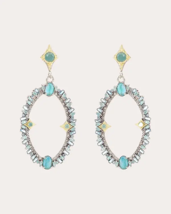 Armenta Topaz And Aquamarine Drop Earrings - Blue