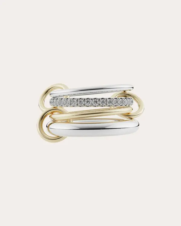 SPINELLI KILCOLLIN Nimbus Ring With Gray Diamonds And 18k Gold - Silver