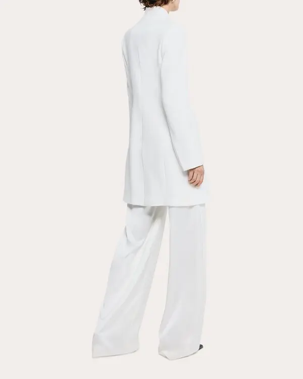 SEV Satin Wide-leg Pants - White