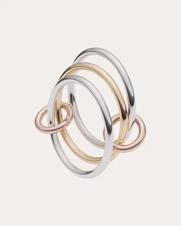 SPINELLI KILCOLLIN 18k Gold Tri-tone Solarium Ring - Multicolor