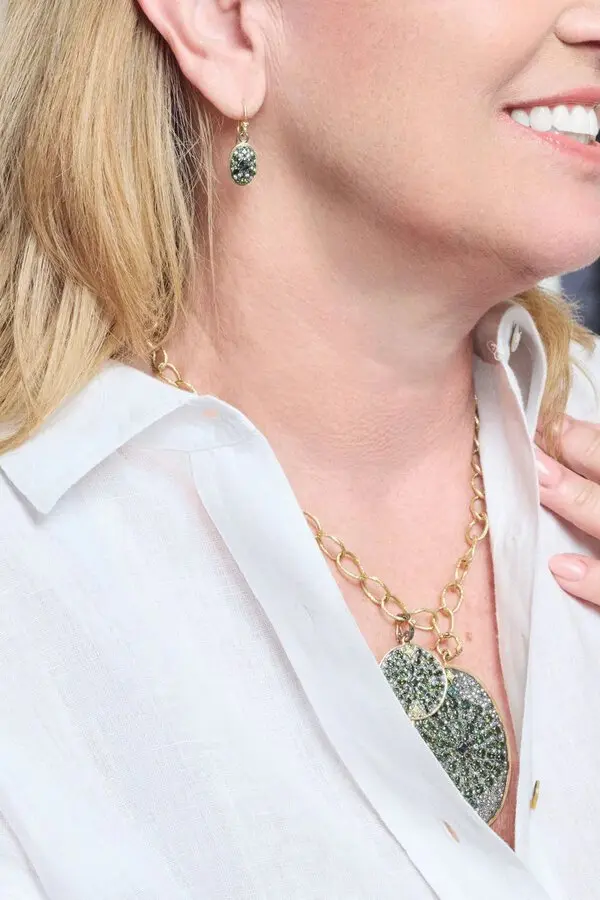 Armenta Tourmaline And Diamond Drop Earrings