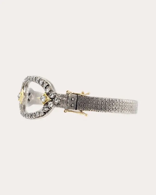 Armenta Diamond & Two-tone Horseshoe Bracelet