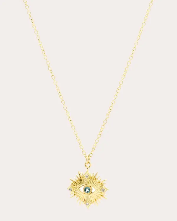 Armenta Diamond And Spinel 18k Evil Eye Pendant Necklace - Gold