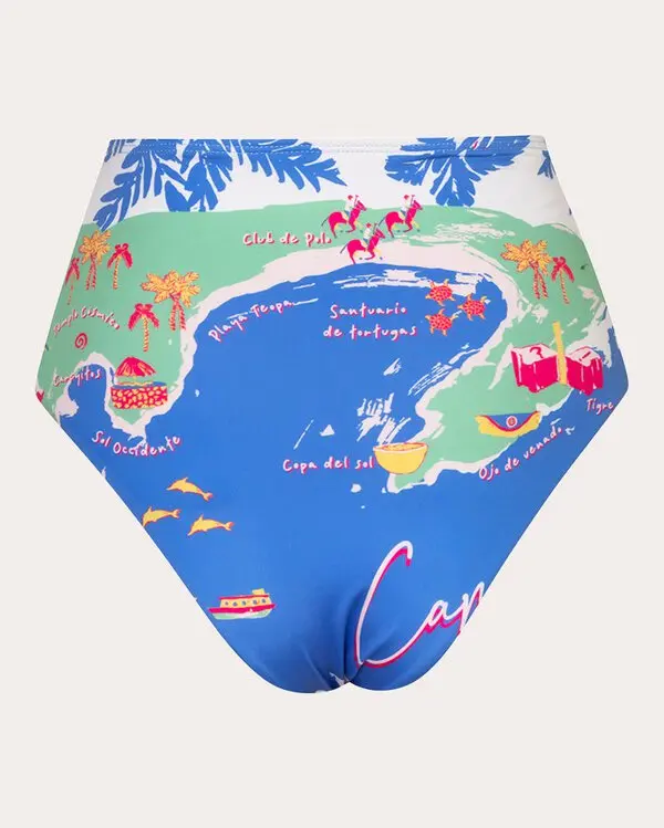 VERDELIMON Banes Careyes High-waist Bikini Bottoms