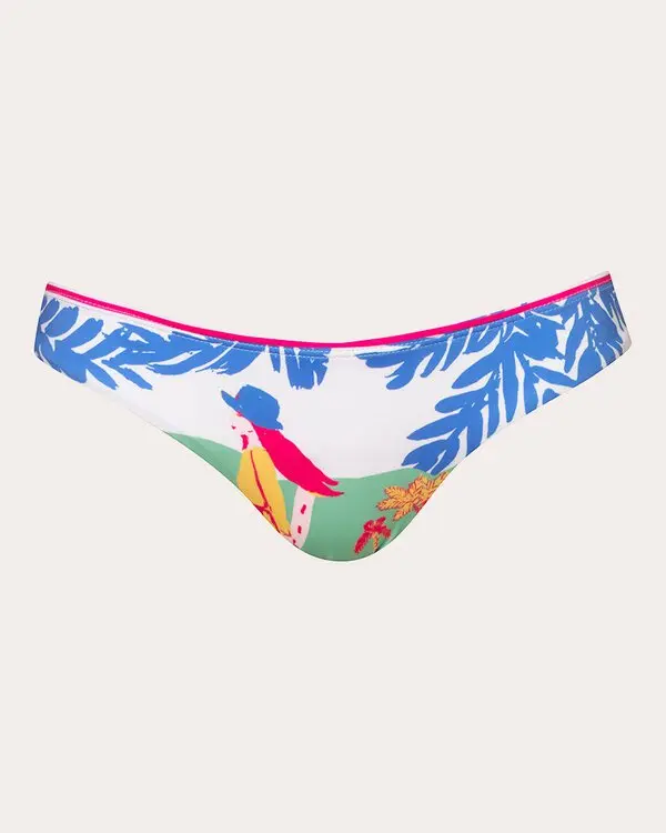 VERDELIMON Tunas Printed Low-rise Bikini Brief - Careyes