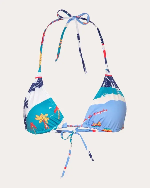 VERDELIMON Moa Acapulco Triangle Bikini Top - Multicolor