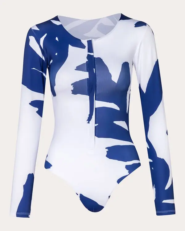 VERDELIMON Paradiso Palms Zip-front One-piece