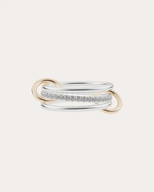 SPINELLI KILCOLLIN Diamond & 18k Gold Sonny Ring - Silver