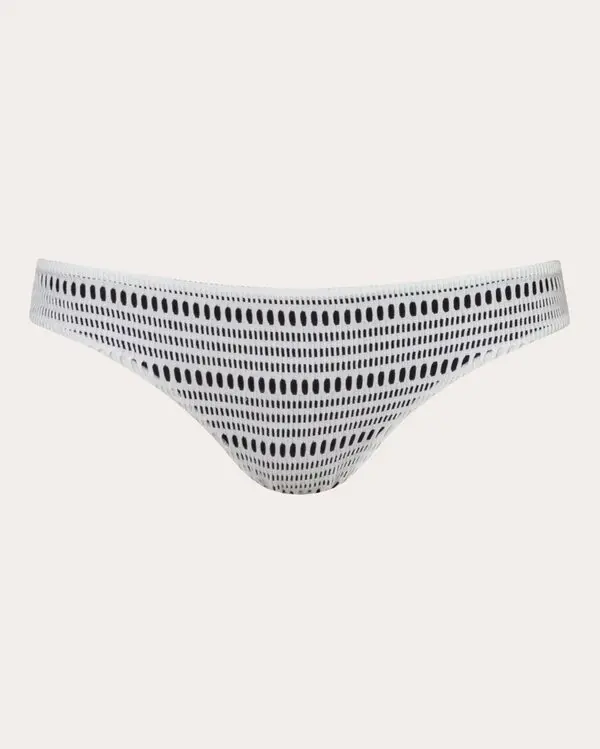 VERDELIMON Tunas Geometric Mesh Bikini Brief - White