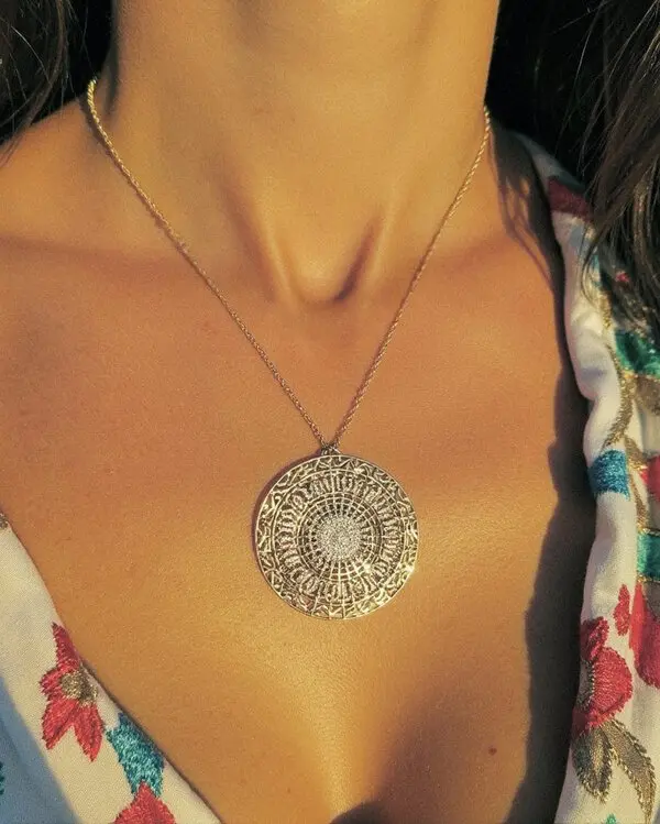 RUVEIL Diamond And 14k 528hz Pendant Necklace