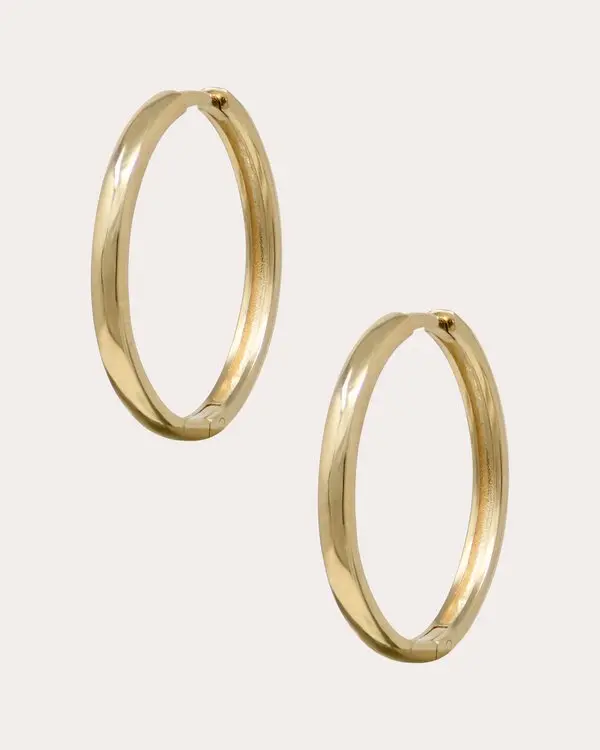 Anzie 14k Classique Hoop Earrings - Gold