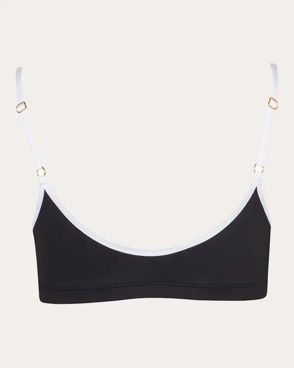 VERDELIMON Sol Bralette Bikini Top - Black